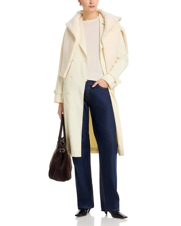 Soia & Kyo Blaire Packable Trench Coat - Sidewalk Chalk