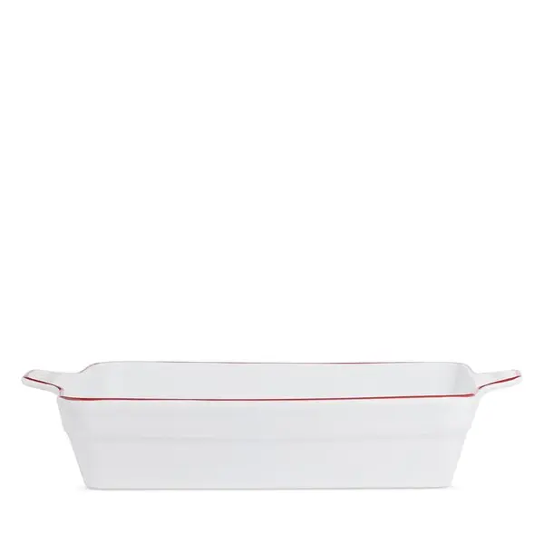 MADE IN Porcelain Square Baking Dish - White/red