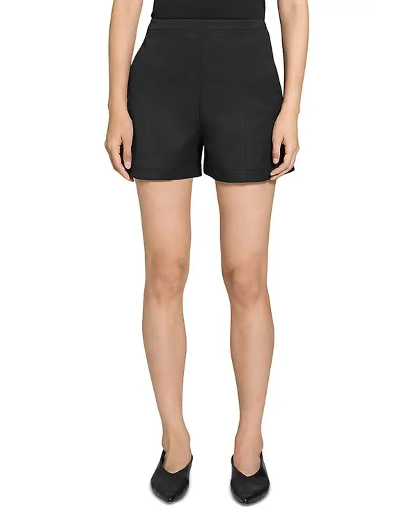 Theory Cotton Stretch Chino Shorts - Black