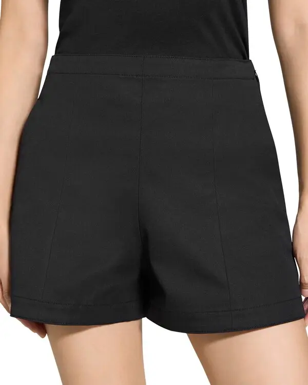 Theory Cotton Stretch Chino Shorts - Black