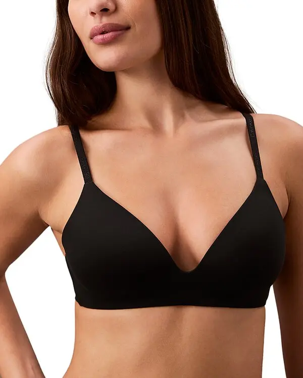 Calvin Klein Wire Free T Shirt Bra - Black