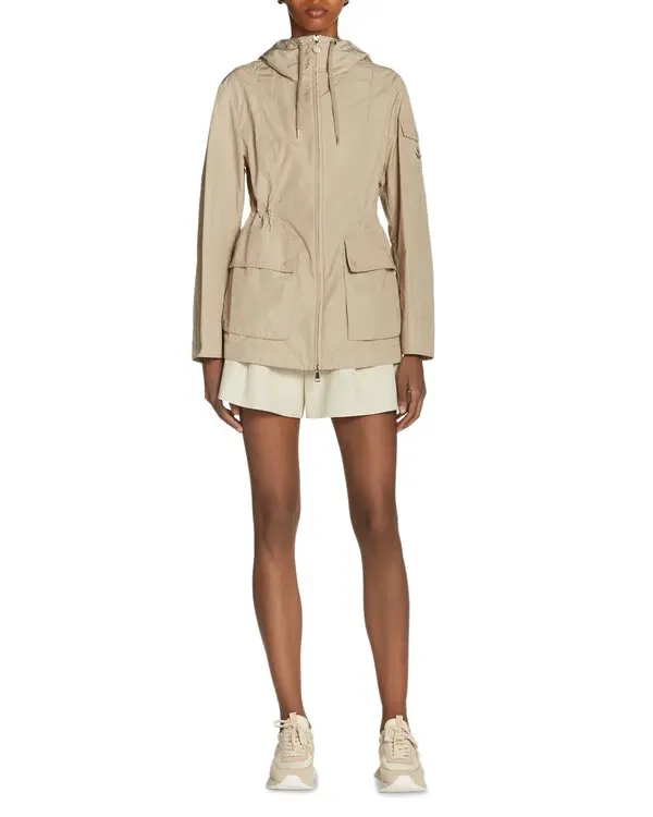 Moncler Leandro Hooded Parka - Beige