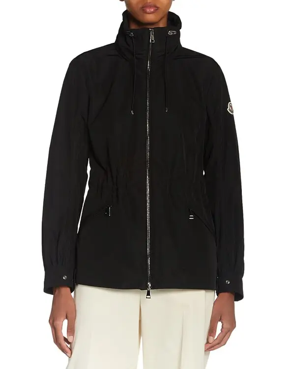 Moncler Enet Cinched Waist Parka - Black