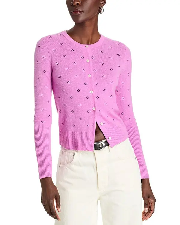 Guest In Residence Cashmere Pointelle Cardigan