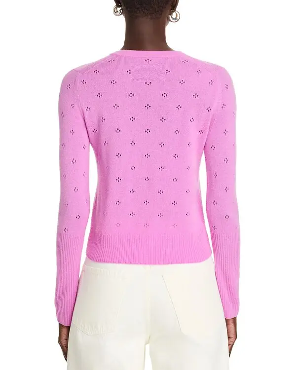 Guest In Residence Cashmere Pointelle Cardigan