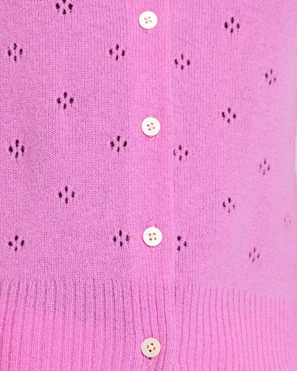 Guest In Residence Cashmere Pointelle Cardigan