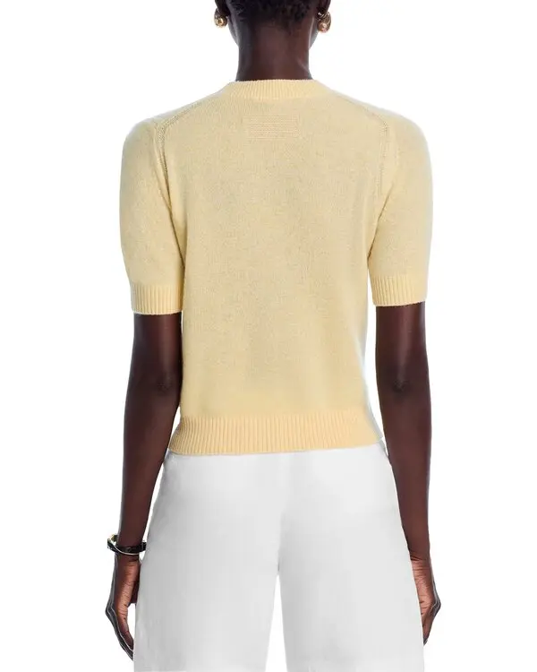 Guest In Residence Cashmere Sweater Tee - Butter