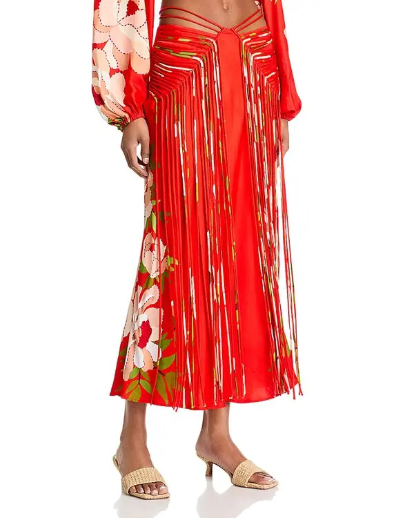 Farm Rio Peony Maxi Skirt