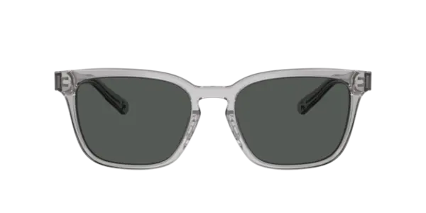 Brooks Brothers Rectangle Full Rim Sunglasses - Grey Transparent