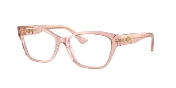 Versace Ve3344 Cat-eye Eyeglasses - Brown Transparent