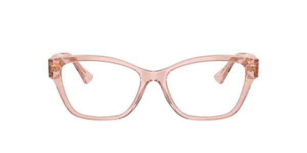 Versace Ve3344 Cat-eye Eyeglasses - Brown Transparent