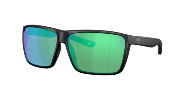 COSTA DEL MAR Rectangle Sunglasses With Polarized Lenses - Matte Black