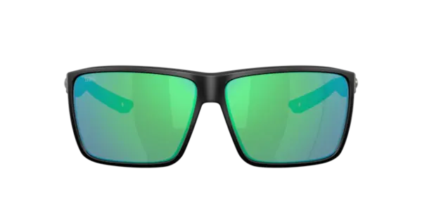 COSTA DEL MAR Rectangle Sunglasses With Polarized Lenses - Matte Black