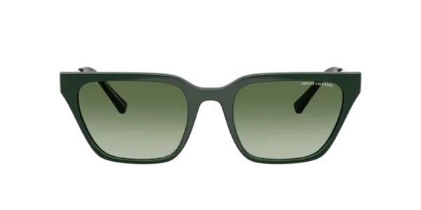 Armani Exchange Sunglasses Cat Eye Frame - Shiny Green