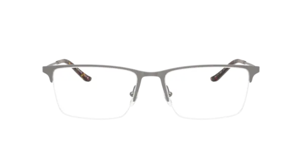 Emporio Armani Rectangle Optical Frames - Matte Gunmetal