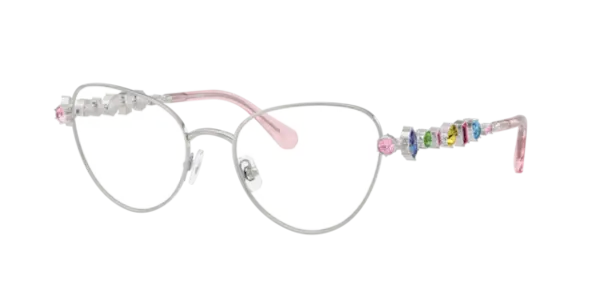 SWAROVSKI Strass-embellished Cat-eye Eyeglasses - Silver