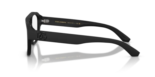 Dolce & Gabbana Full-rim Aviator Eyeglasses - Matte Black