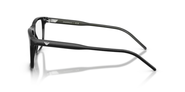 Emporio Armani Square Eyeglasses - Shiny Black