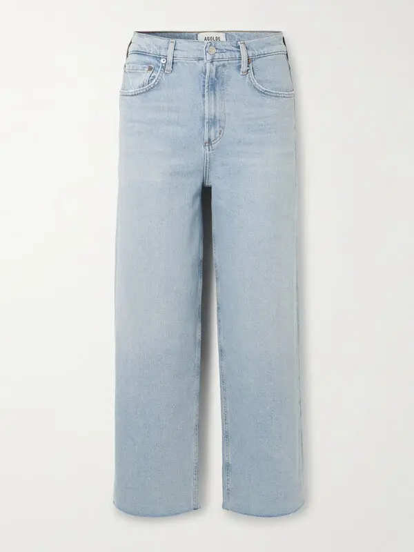 AGOLDE Ren High-rise Wide-leg Jeans - Blue
