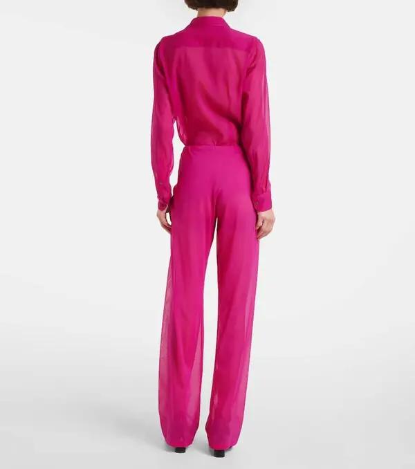 Dries Van Noten High-rise Wide-leg Pants