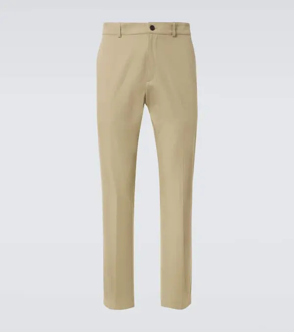 Burberry Cotton Gabardine Slim Trousers