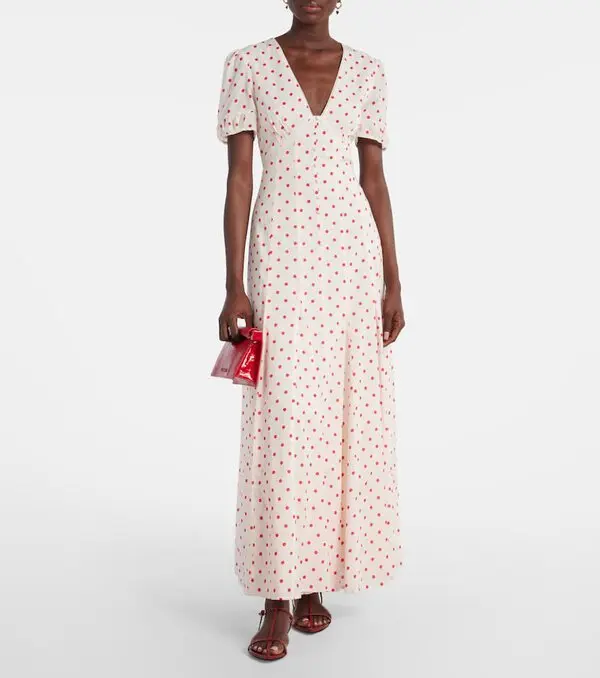 Posse Paloma Polka-dot Maxi Dress - Multicoloured