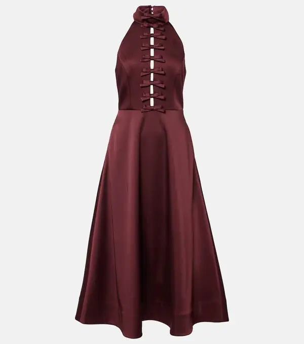 Rebecca Vallance Merlot Cocktail Dress - Burgundy