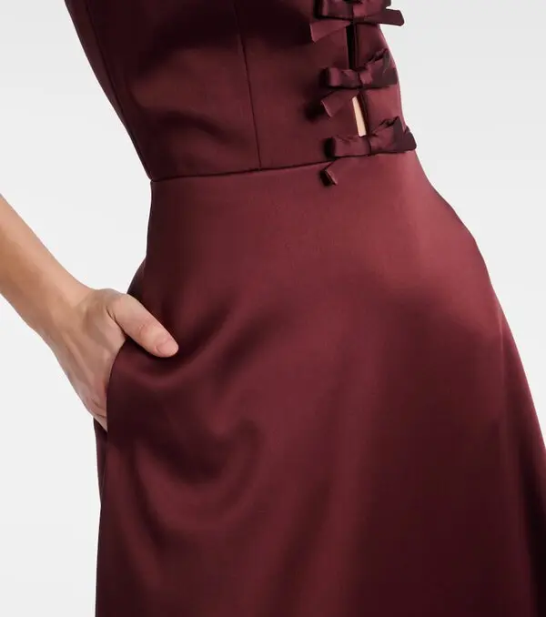 Rebecca Vallance Merlot Cocktail Dress - Burgundy