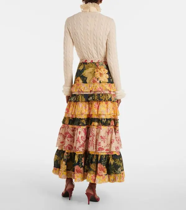 Valentino Garavani Patchwork Maxi Skirt