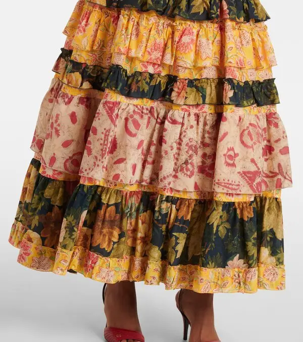 Valentino Garavani Patchwork Maxi Skirt