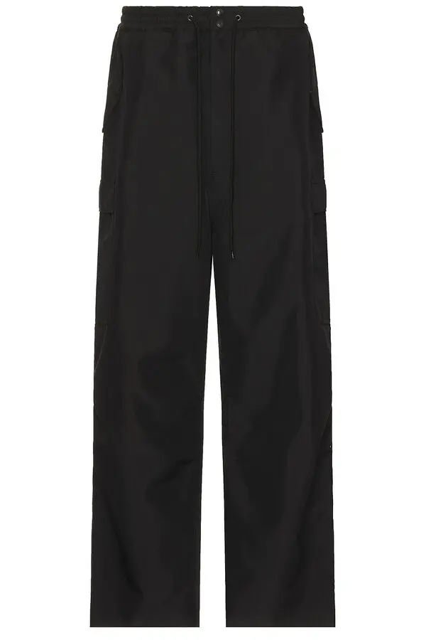 Junya Watanabe Polyester Matte Cloth Pants - Black