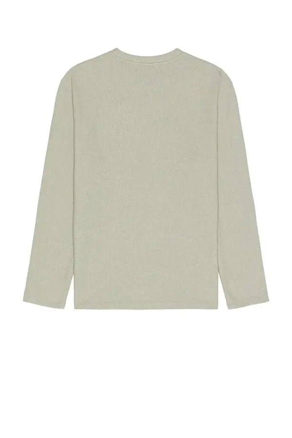 WAO The Textured Long Sleeve Tee In Grey