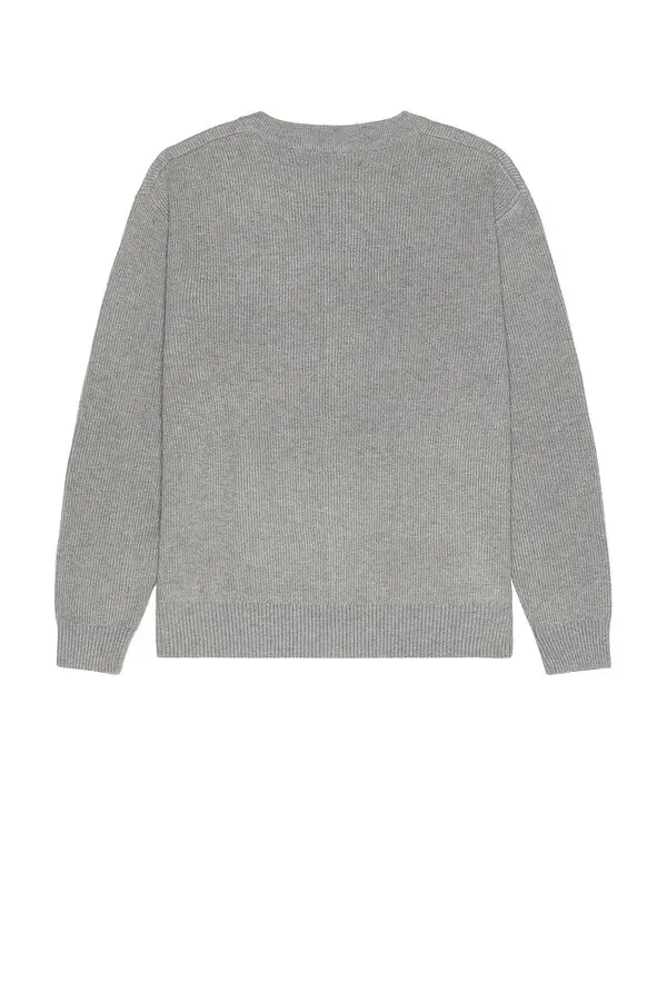 WAO Wool Blend Round Neck Cardigan