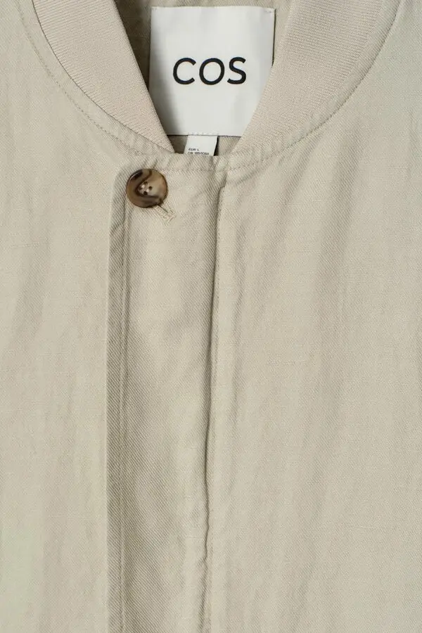 Cos Linen-blend Bomber Jacket