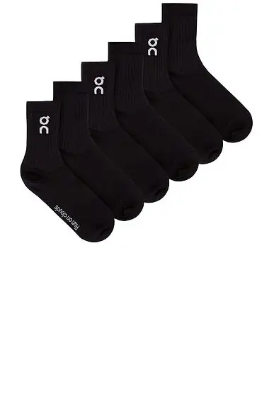 On Logo Crew Socks 3-pack