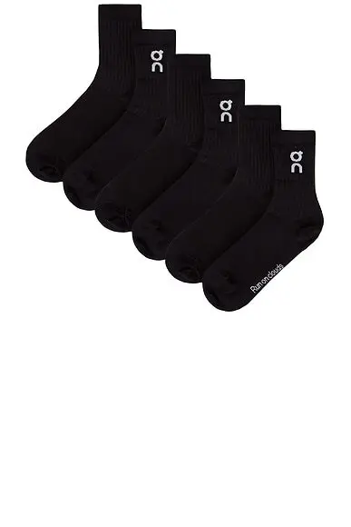 On Logo Crew Socks 3-pack