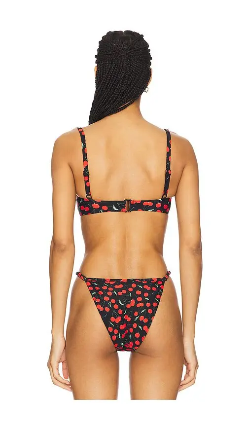 Good American Balconette Bikini Top - Black Cherry
