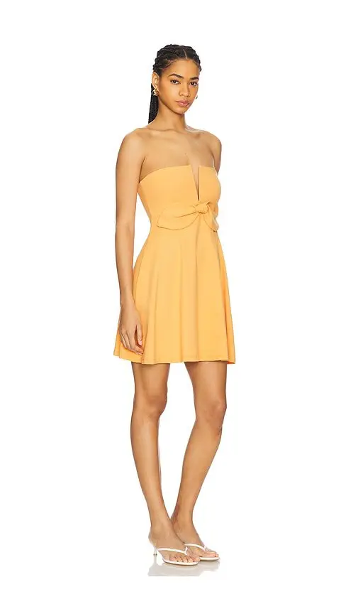Susana Monaco Carryover Bow V Wire Dress - Cantaloupe - 74% Off |  Editorialist