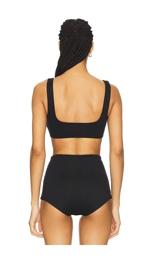 Good American Square Neck Compression Swim Top