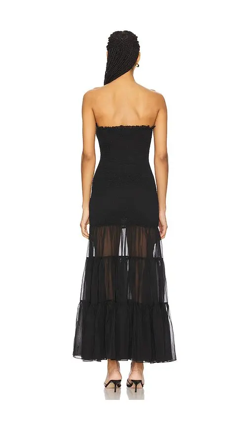 Bardot Azura Strapless Maxi Dress - Black