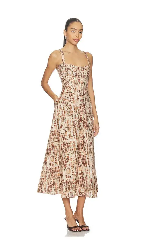 knee length dresses for ladies Free People Midi Dress Lilah White Pleated Cotton Size Extra Small –  Celebrity Owned