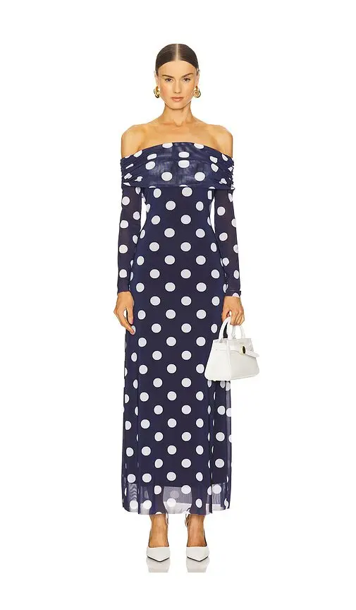 Steve Madden Aurelia Polka Dot Maxi Dress