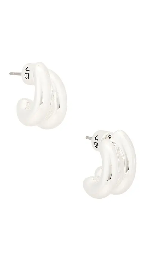 Jenny Bird Mini Florence Earrings - Metallic Silver