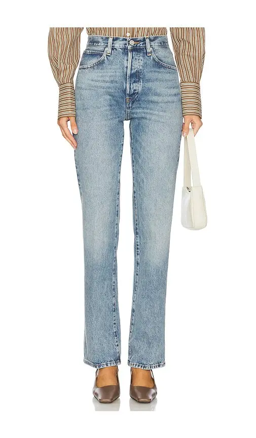 FRAME Vertical Straight Leg Jeans - Blue
