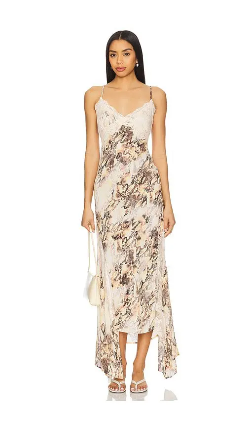 AFRM Vince Dress With Lace Detailing