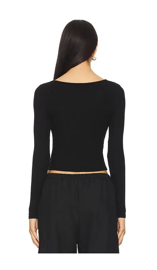 Enza Costa Silk Knit Ballet Top