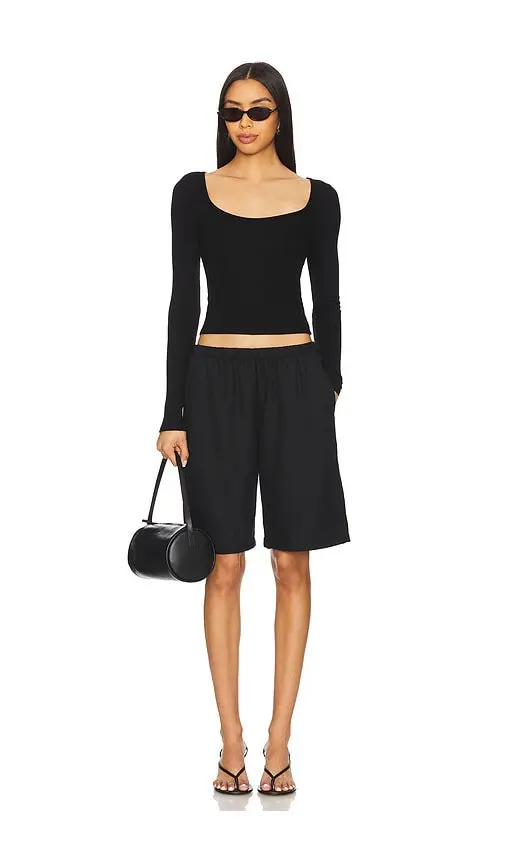 Enza Costa Silk Knit Ballet Top