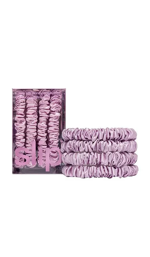 Slip Skinny Scrunchies Set Of 4 - Lavender