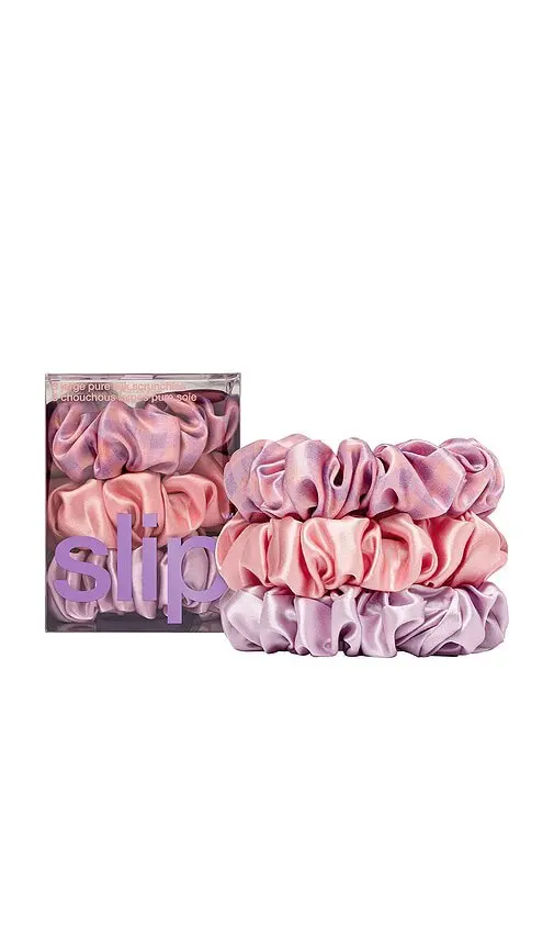 Slip Large Skinny Scrunchies Set Of 3 - Lavender