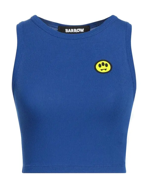 BARROW Sleeveless Jersey Crop Top - Blue